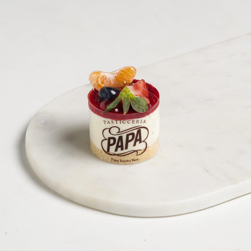 Buy Papa's mini strawberry cheesecake online | Store to Door