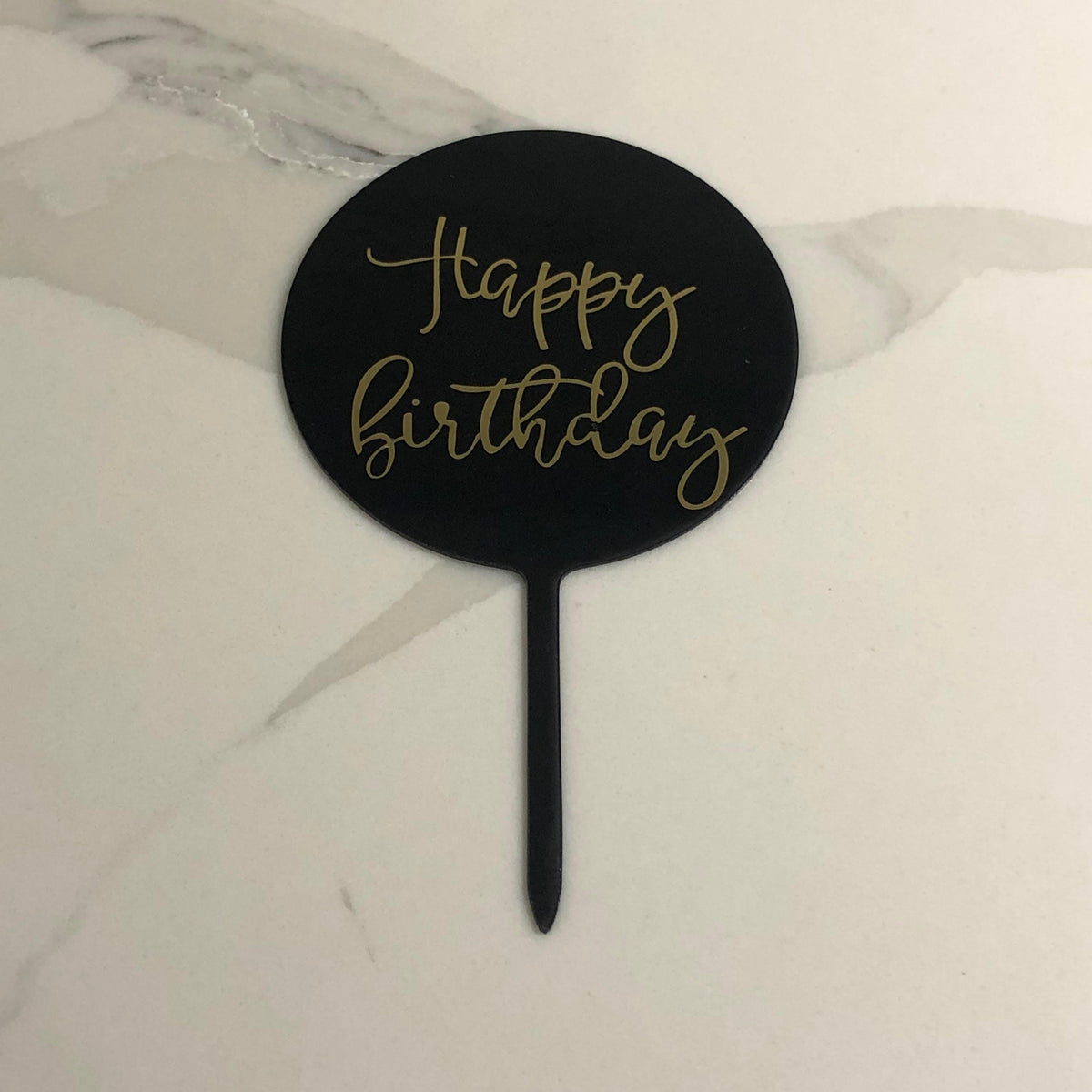 Buy acrylic happy birthday cake topper | Store to Door